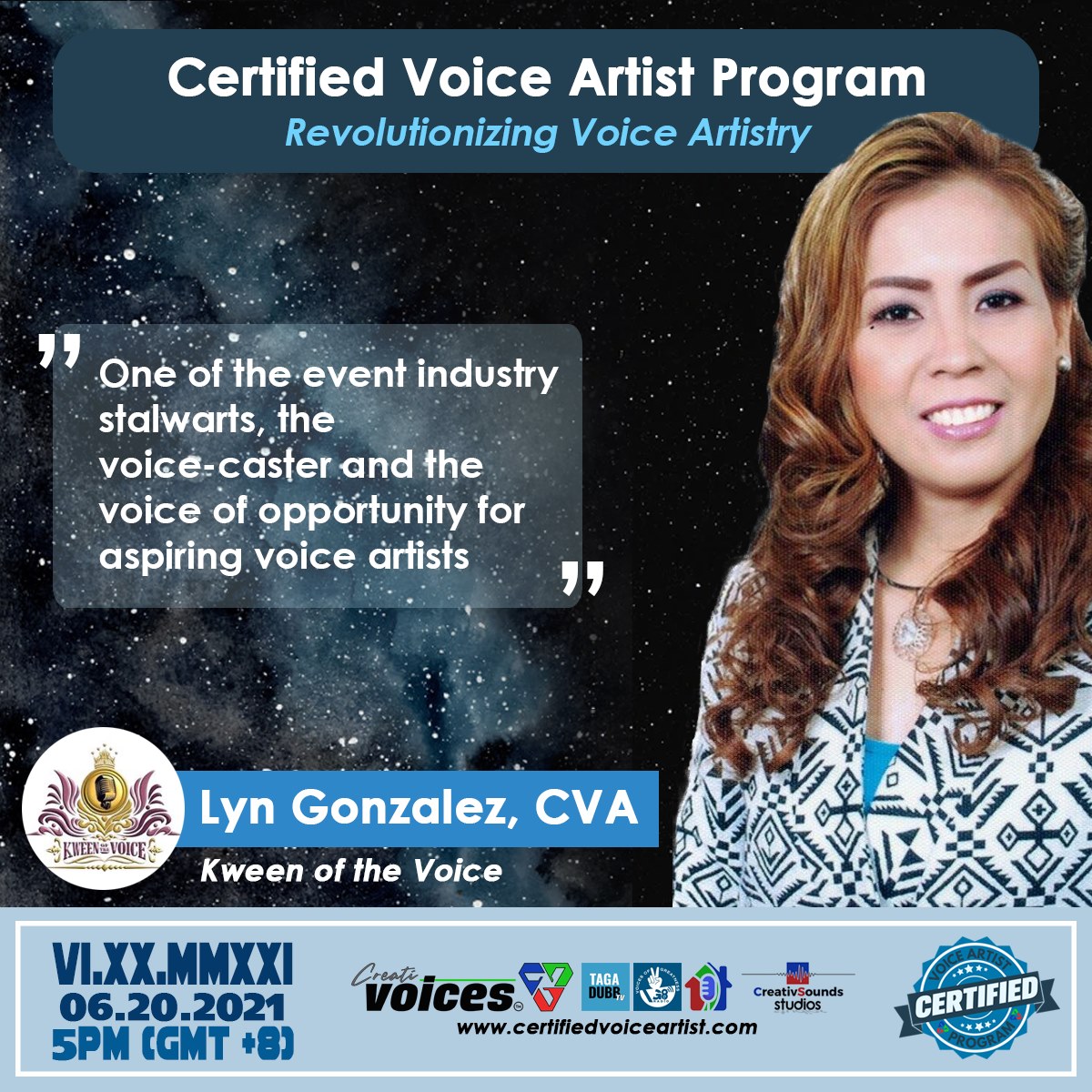 Top 20 Certified Voice Artists of the Philippines