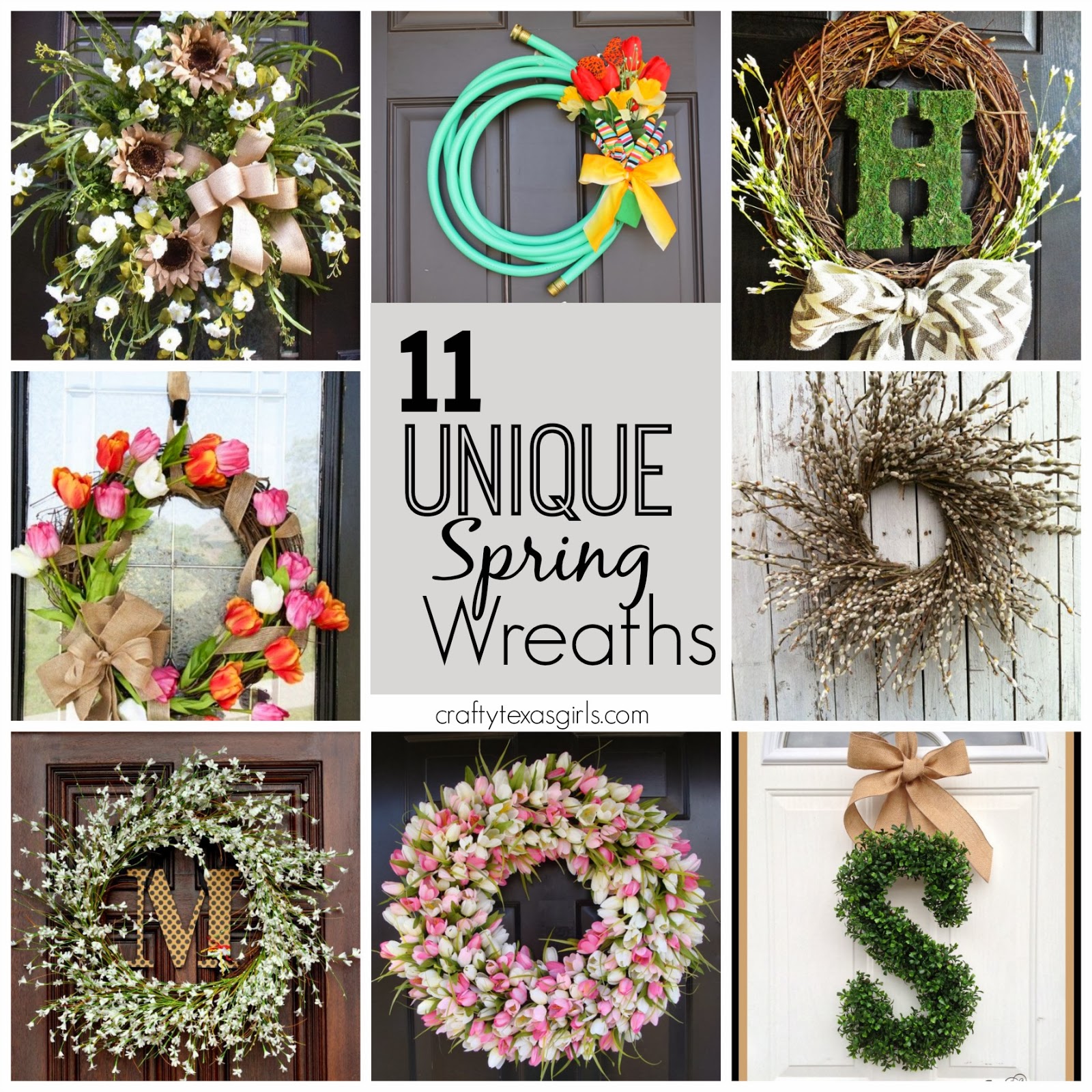 Crafty Texas Girls: 11 Unique Spring Wreaths