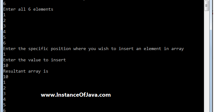 C Program To Insert An Element In An Array Instanceofjava