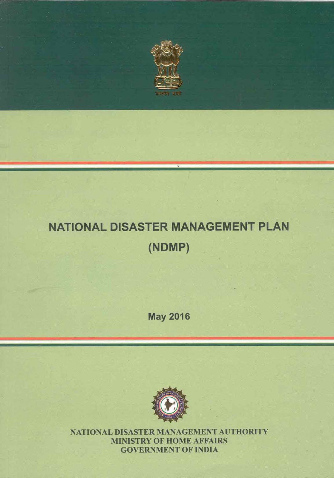 CRACKING GROUPS: NATIONAL DISASTER MANAGEMENT PLAN 2016