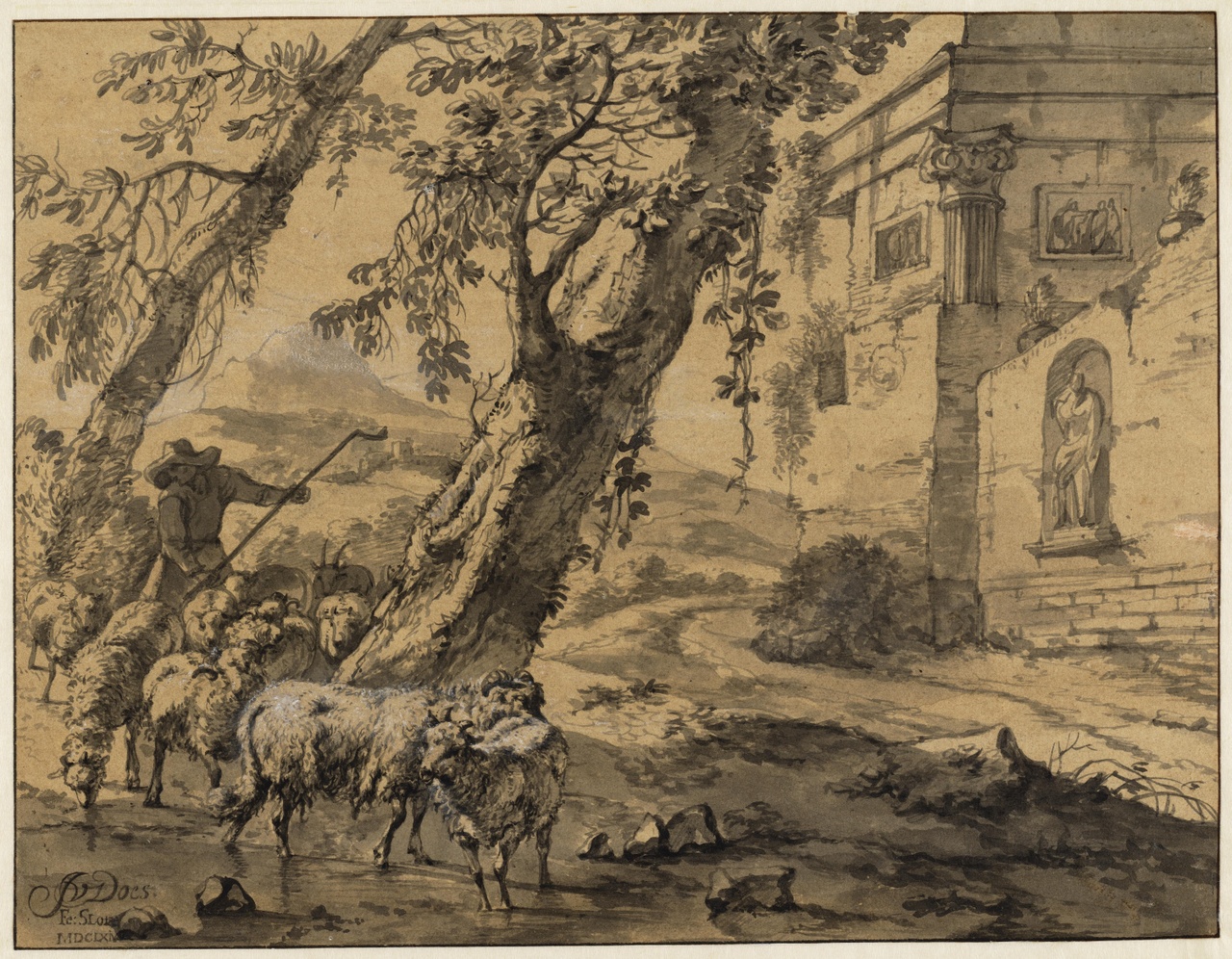 Spencer Alley: Jacob van der Does and Italian Landscapes (with Sheep)