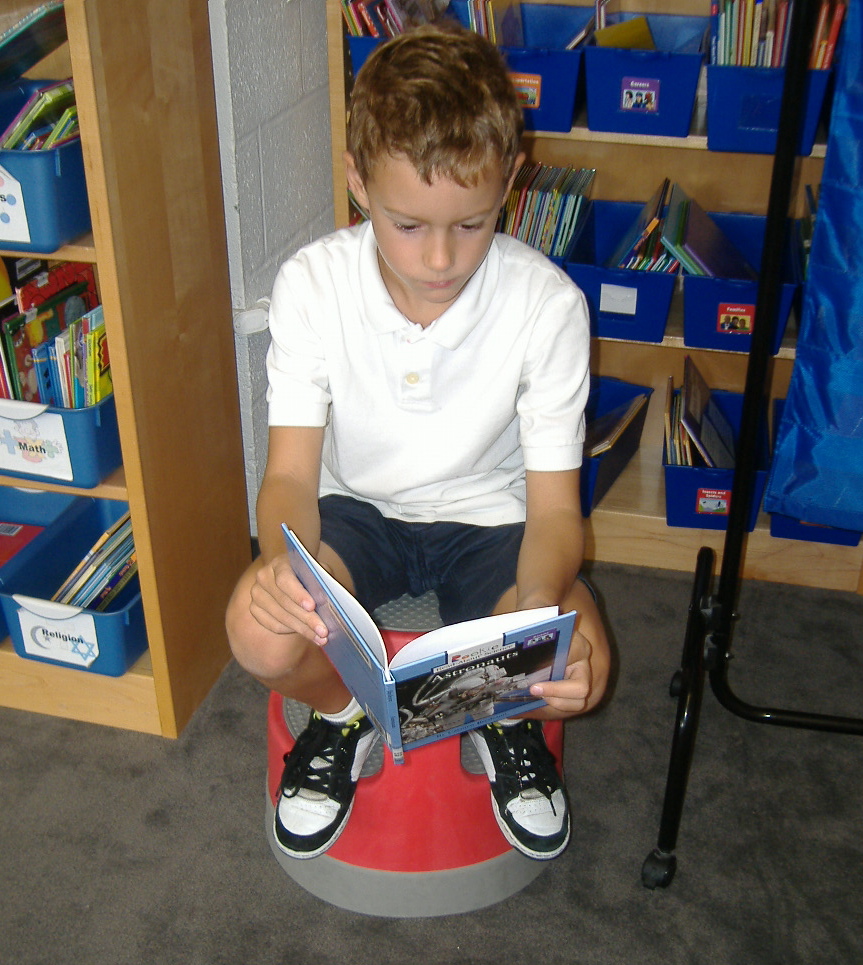 Maury Elementary Library: The library at recess