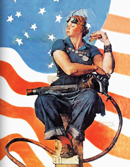 "S" obéit et "R" agit: Rosie la riveteuse