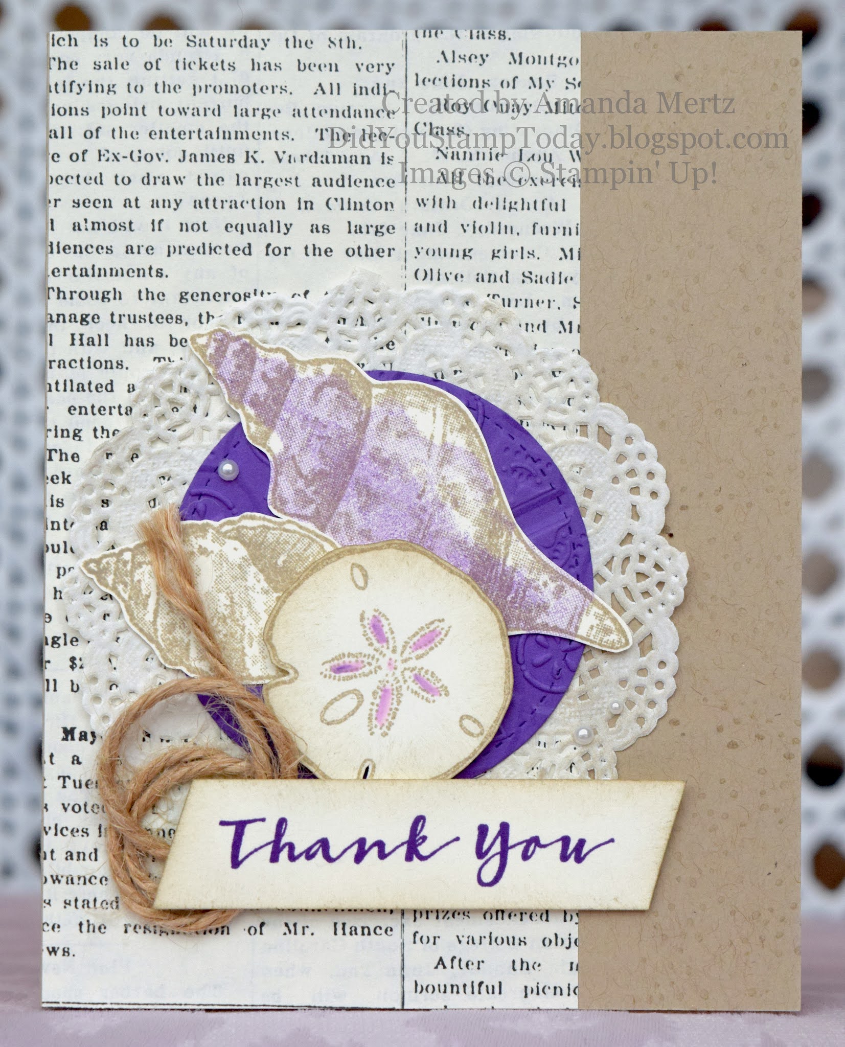 Did You Stamp Today?: Vintage Shells - Stampin' Up! Friends Are Like ...