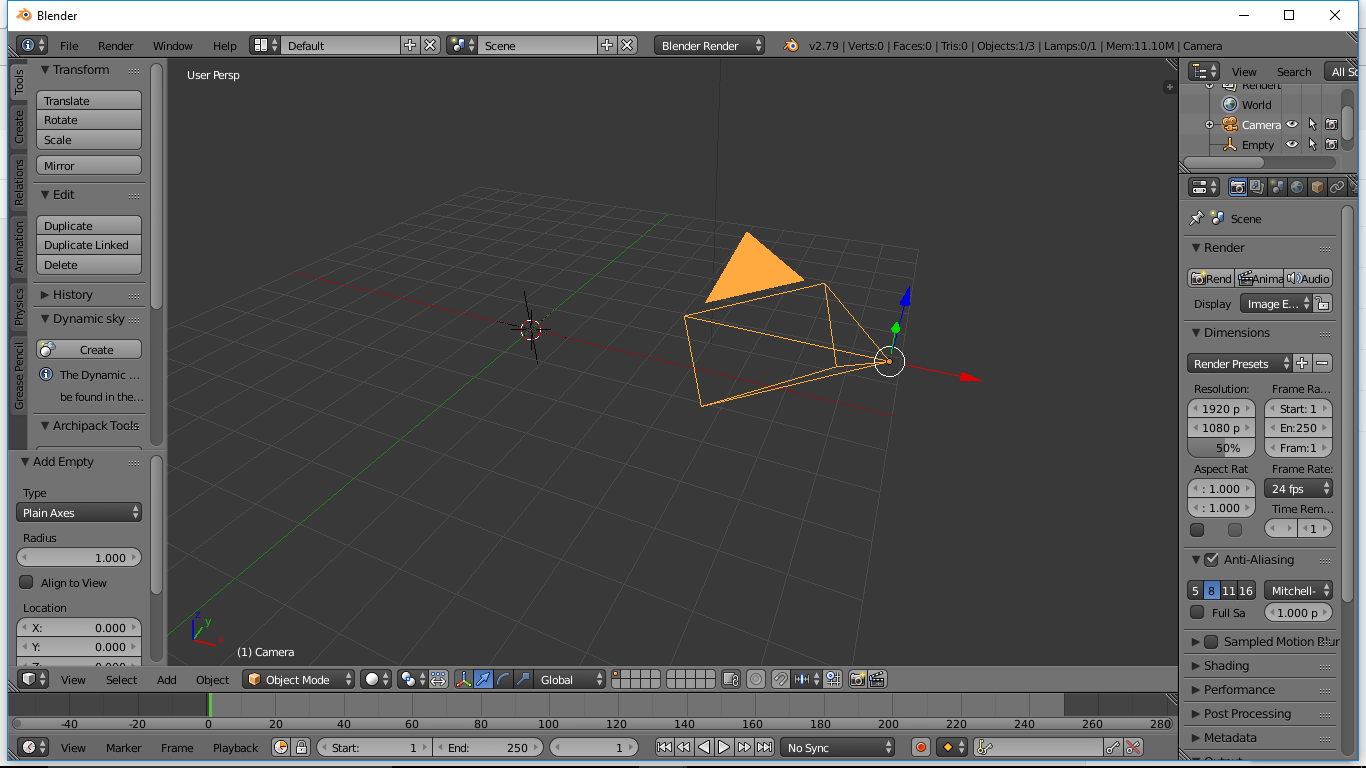 How To Target Camera And Rotate Around Object In Blender