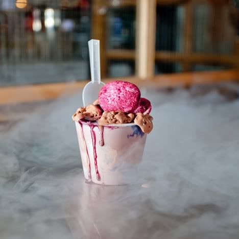 Liquid Nitrogen Frozen ice cream