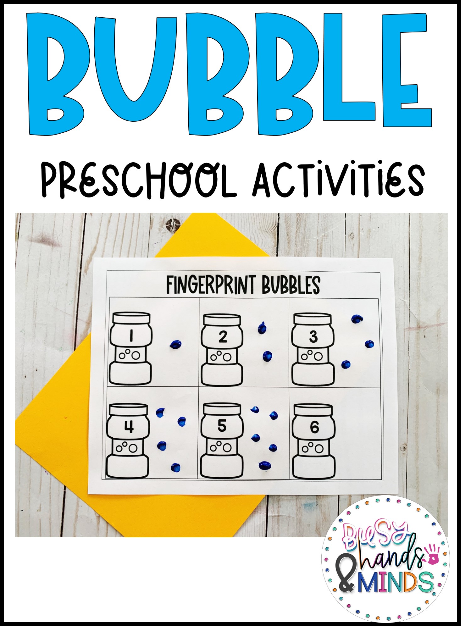 Bubble Preschool Activities | Busy Hands and Minds