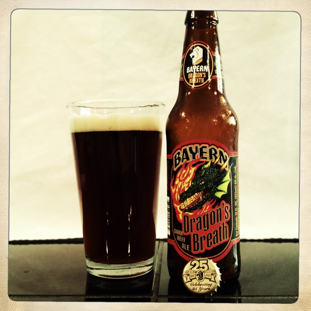 NorCal Beer Blog: Bayern Brewing Dragon's Breath Dark Heff Ale