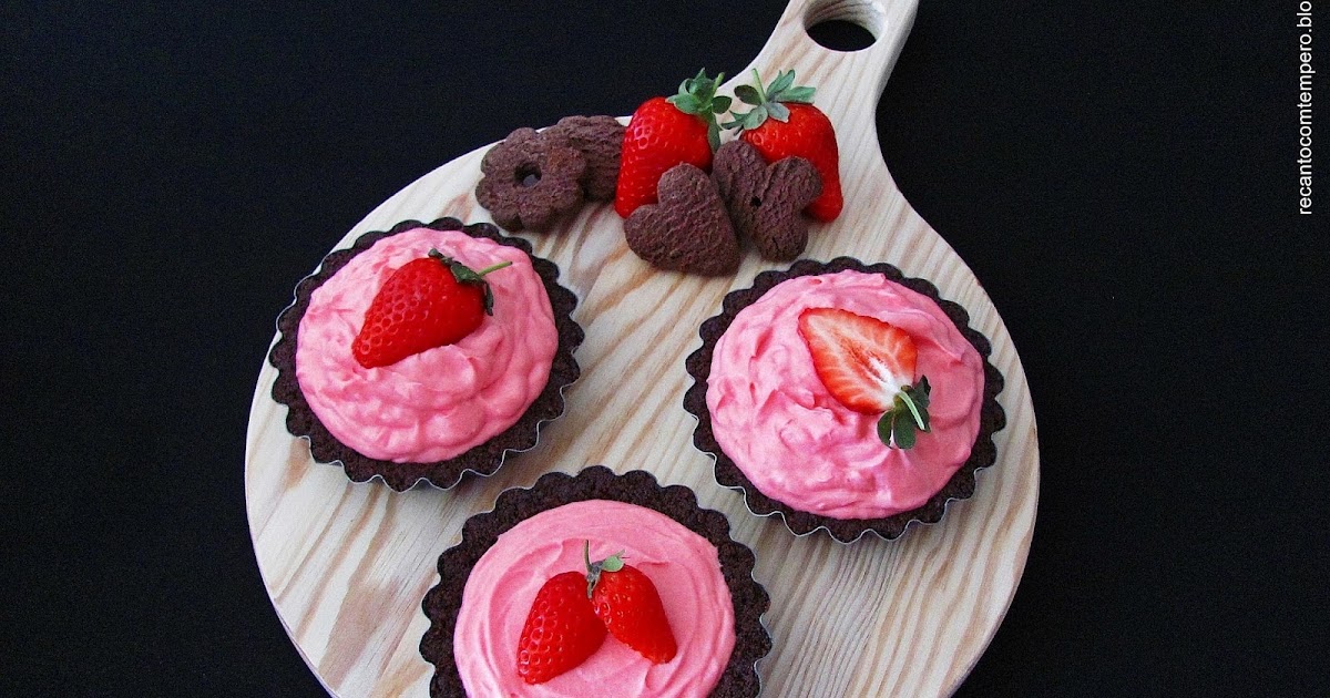 Tarteletes de bavaroise de morango