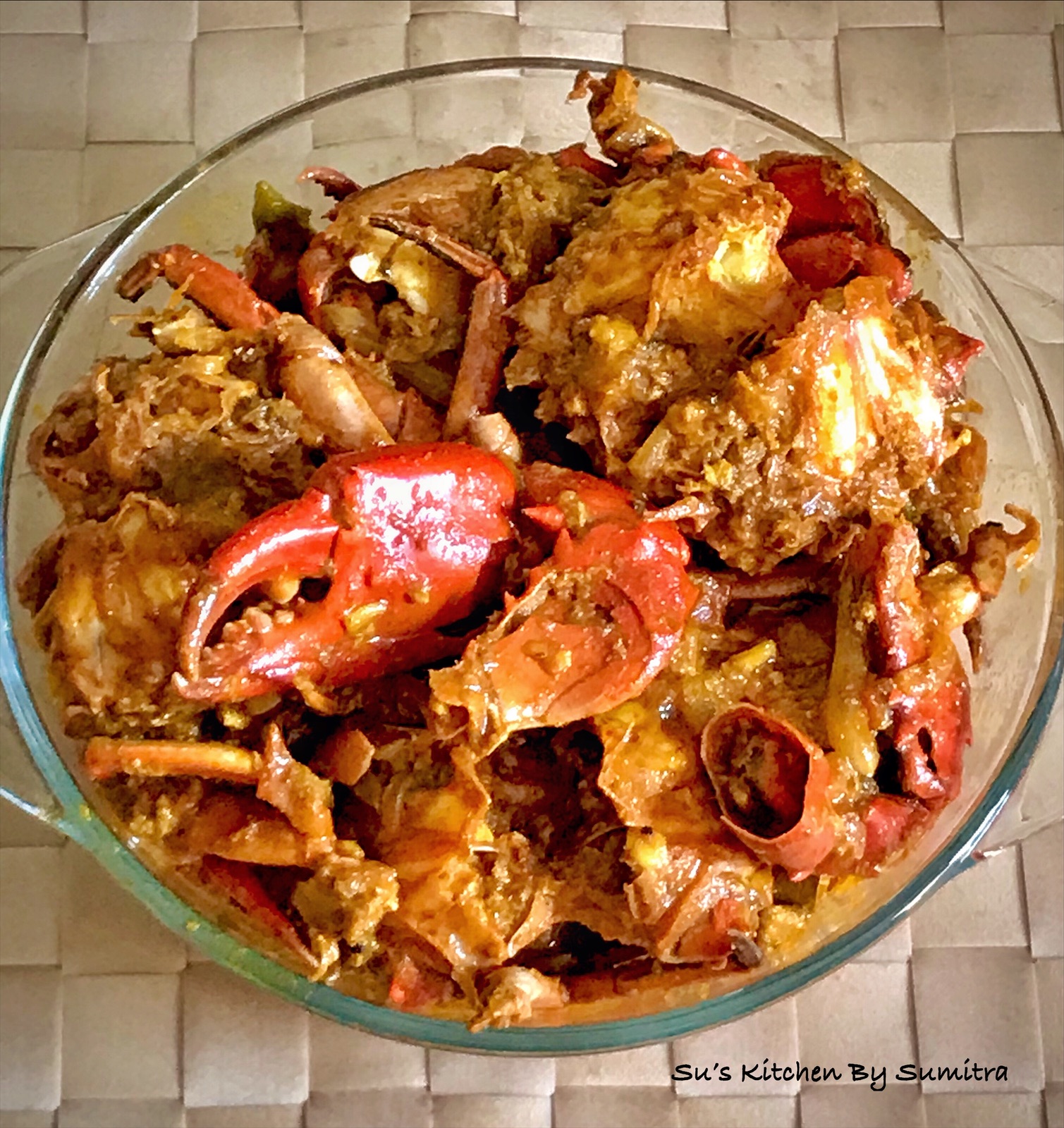 Su's Kitchen by Sumitra : Kakara Kosha / Crab Sukha (Bengali Style)