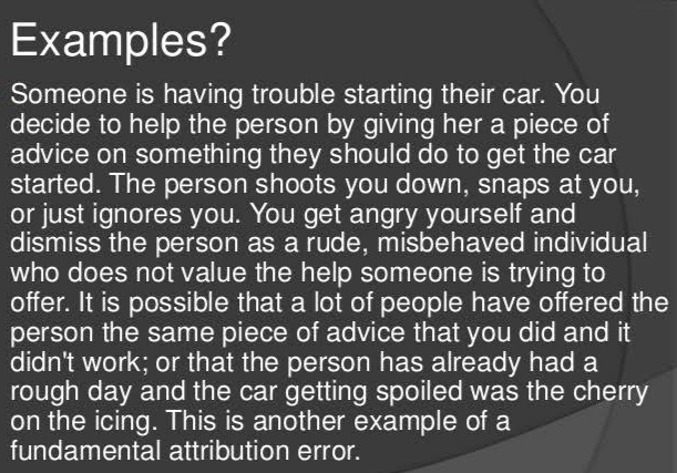 attribution error-What is an example of attribution error? - Tech2wire