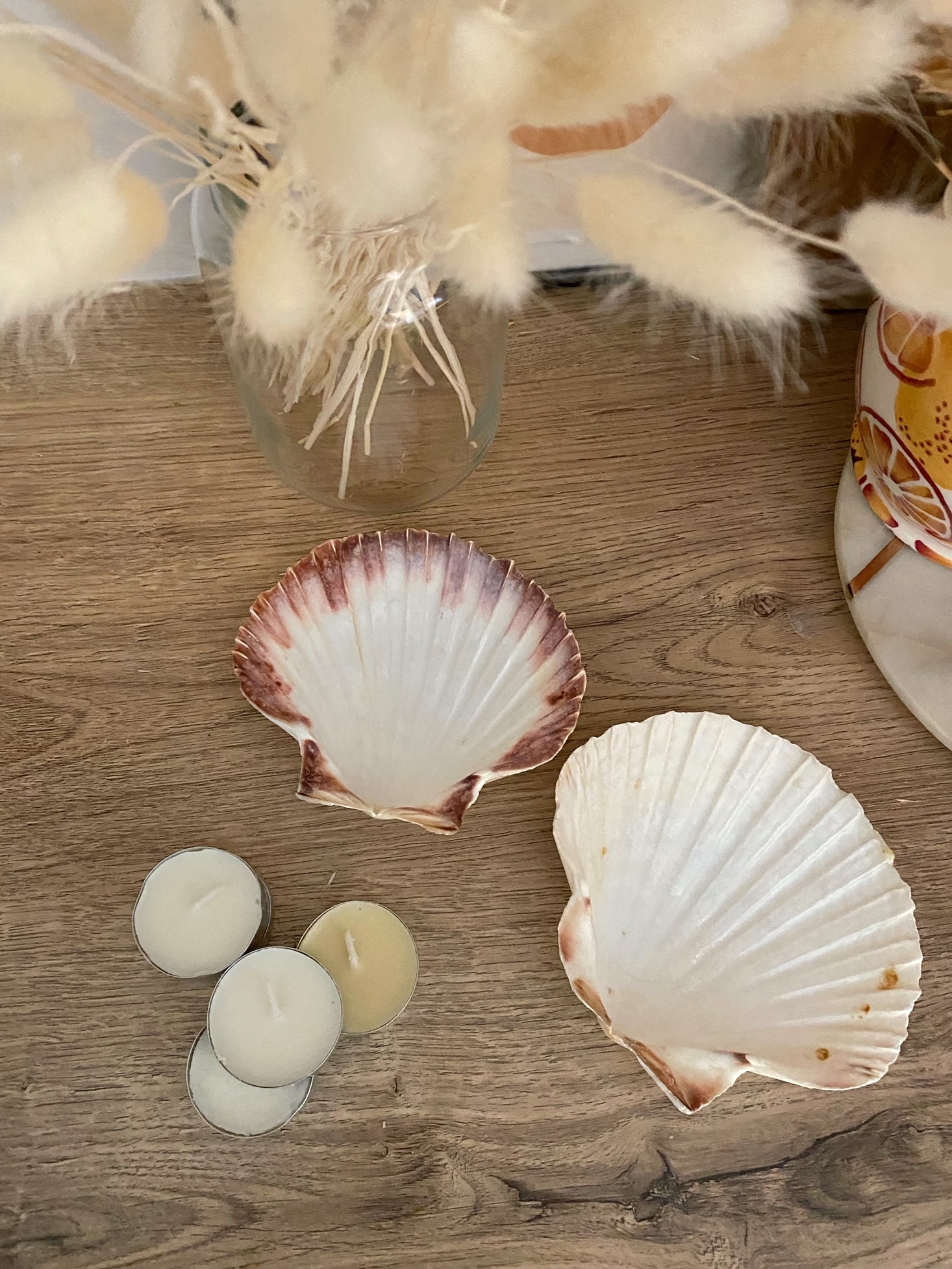DIY Shell Candles {Weekend Mini-Make} | Dove Cottage