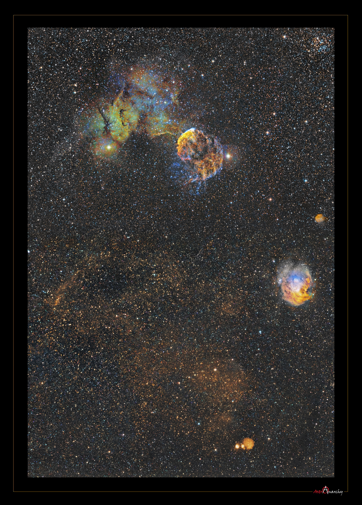 Astro Anarchy: IC 443, supernova remnant as a closeup