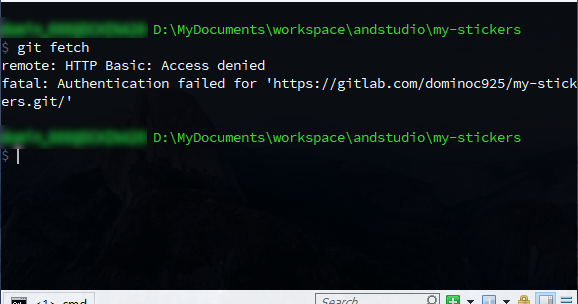 dominoc925: git authentication failed after changing password or installing a new version of git ...
