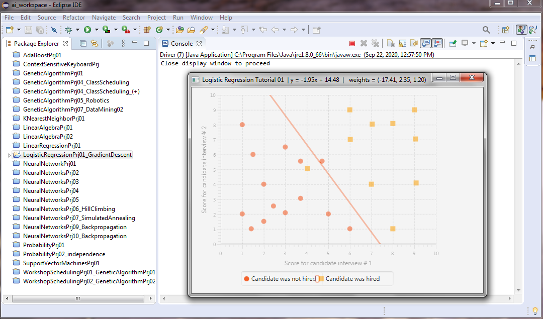 Prototype Project: Logistic Regression w/ Java & Gradient Descent ... Prototype Project: Logistic Regression w/ Java & Gradient Descent ...