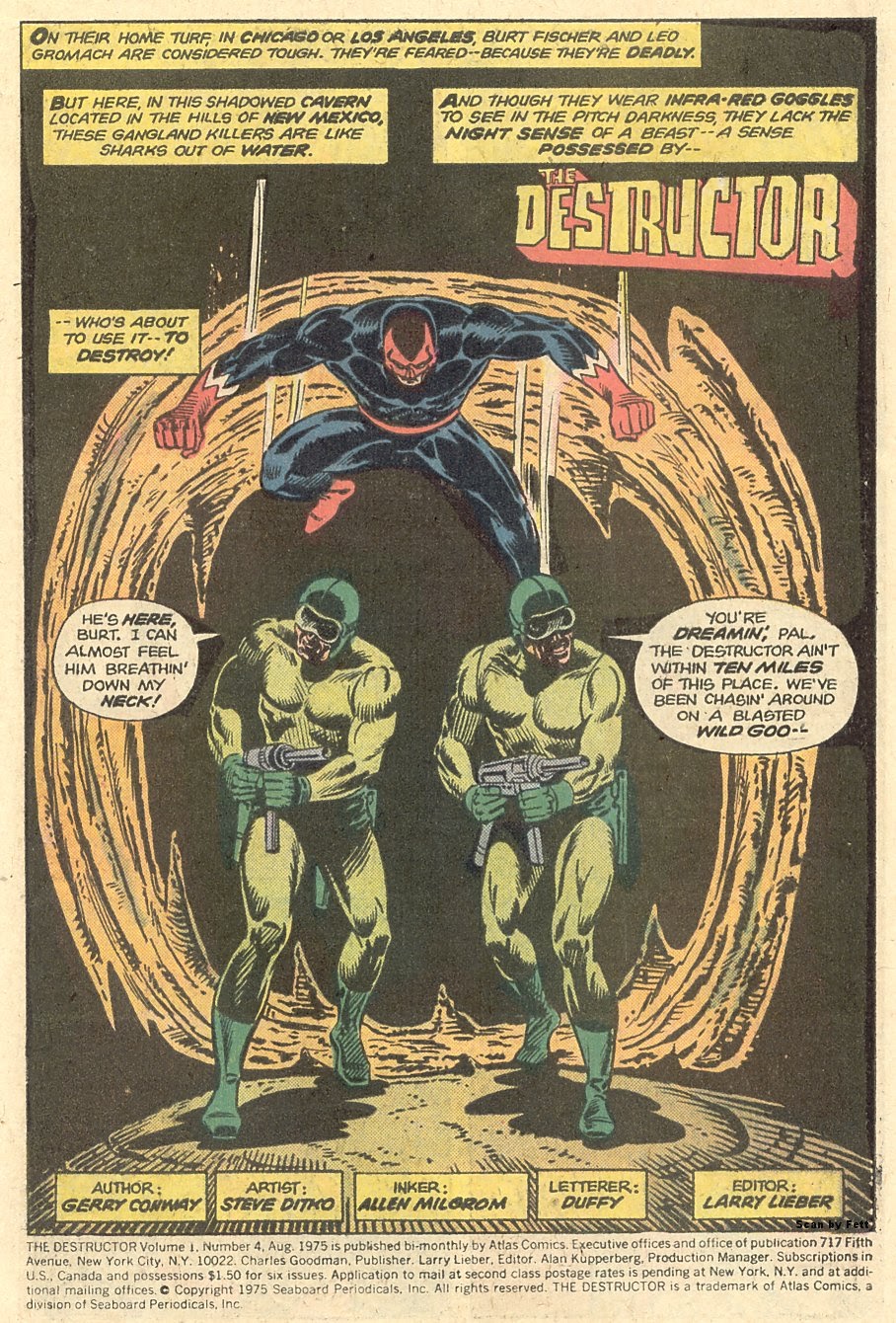 STEVE DITKO STUFF: Doomsday Minus One (DESTRUCTOR #4) Destructor Fourth ...
