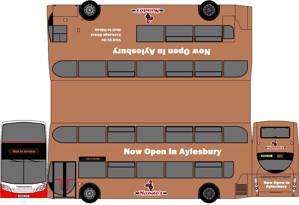 Braham Buses Group: 656 SN58 CFV gets the Nandos touch