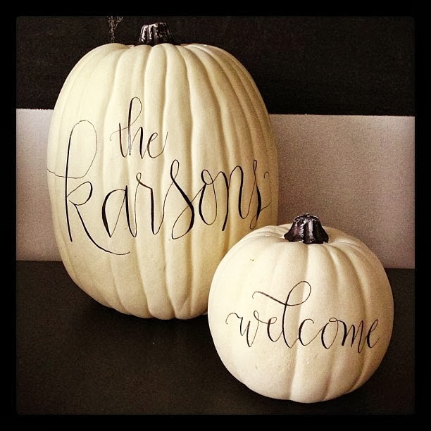 2 Hearts B 1 Designs: {Calligraphy Monday} Calligraphy Pumpkins