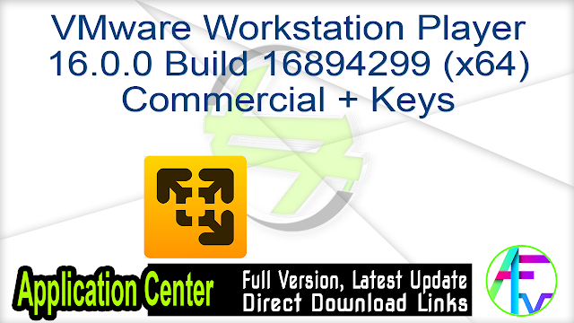 Vmware workstation player 16 key - pagden