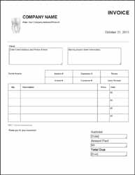 Dental Invoice Template Free - Invoice Template