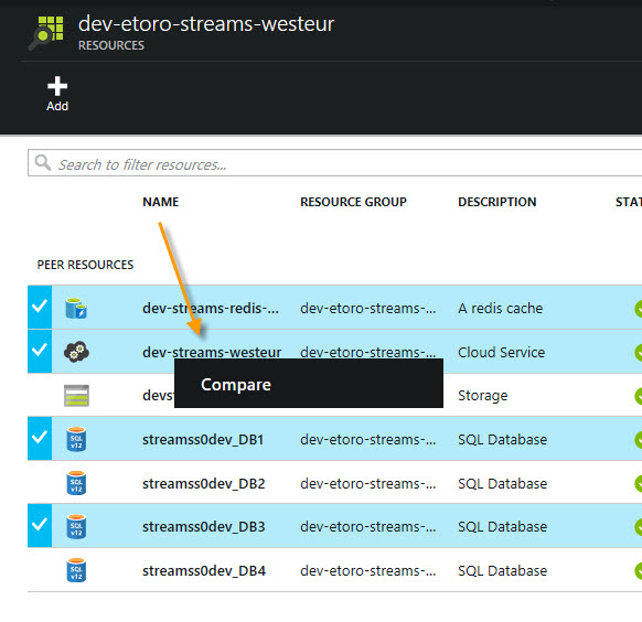 Azure New Portal: 'Multi Blades' improvements