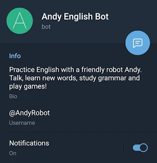 Bot Telegram Untuk Belajar Bahasa Inggris - Blogger Toraja