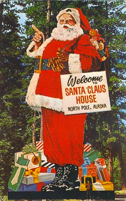*Postcard Gems: Welcome to Santa Claus House