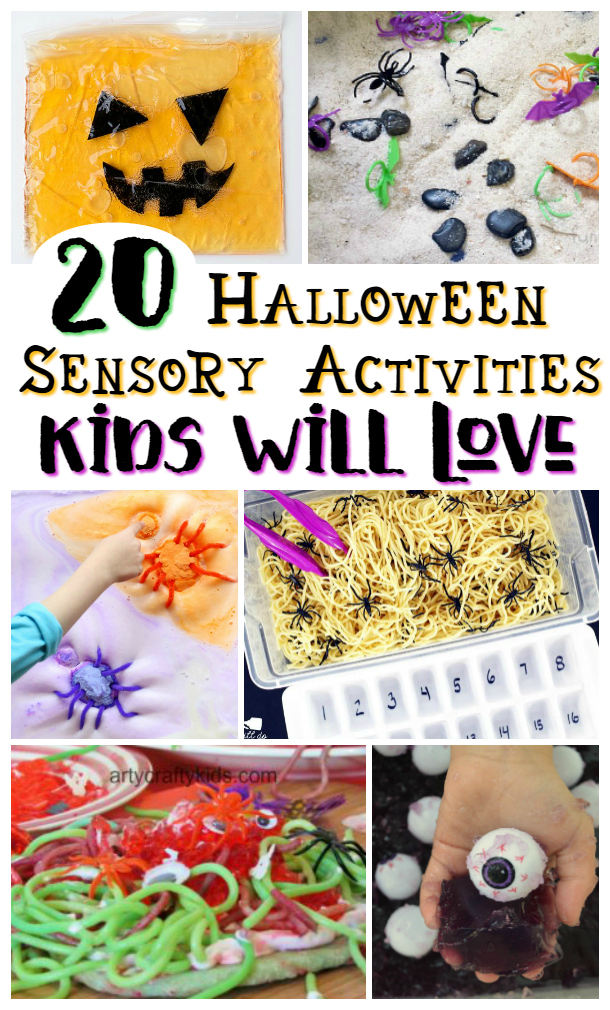 20 Halloween Sensory Activities Kids will LOVE | Stained with Style