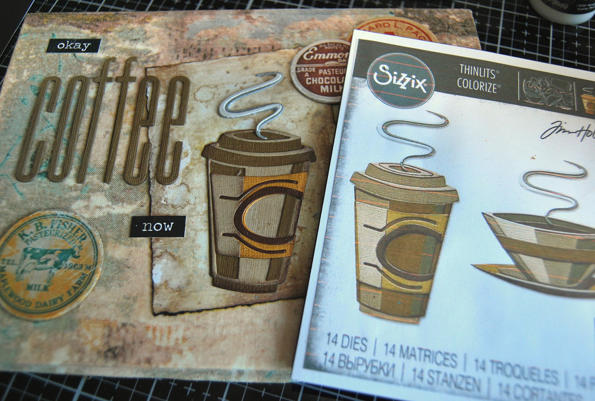 Kath's Blog......diary of the everyday life of a crafter: Tim Holtz/Sizzix Chapter 1 - Cafe ...