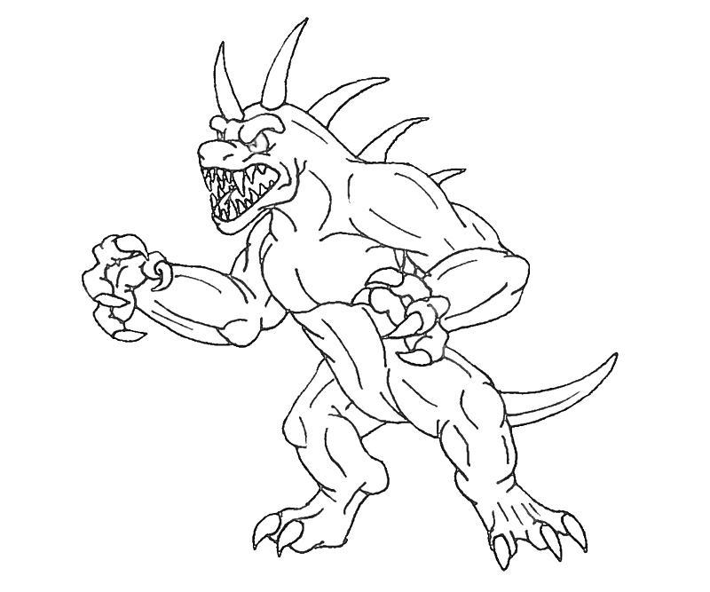 Lizzie Rampage Coloring Page Coloring Pages