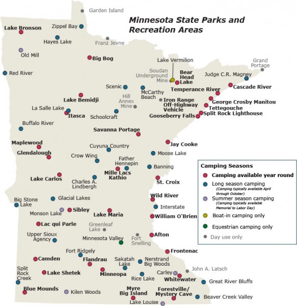 Minnesota State Parks goes to Reservable Campsites - Gr8LakesCamper