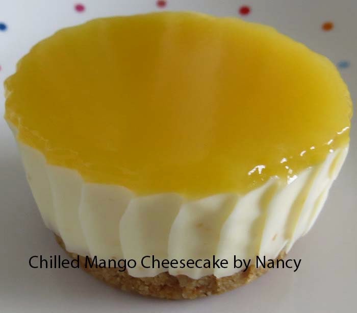 Nancy's Kitchen: Chilled Mango Cheesecake