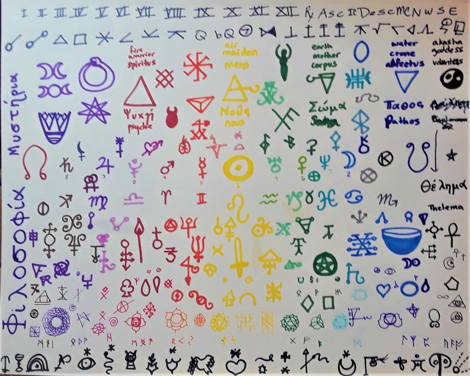 Shadow Play: Symbol Collage