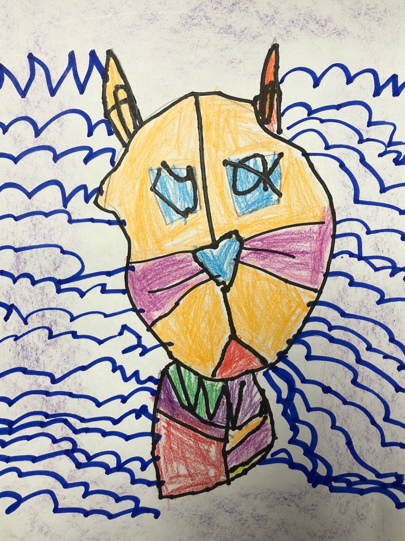 Mrs. Harris' art room: Kindergarten Paul klee cats with warm and cool ...
