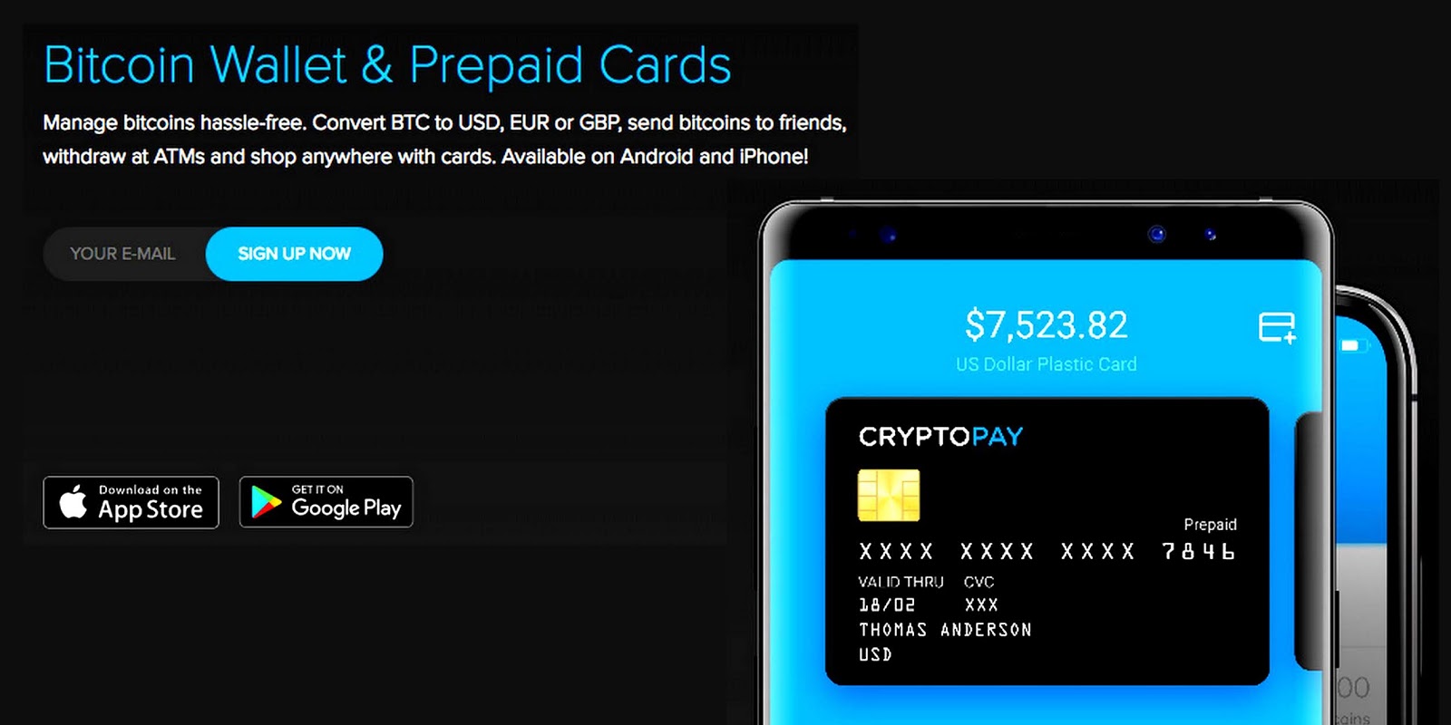 Three VISA-powered Debit Cards for Cryptocurrency Transactions
