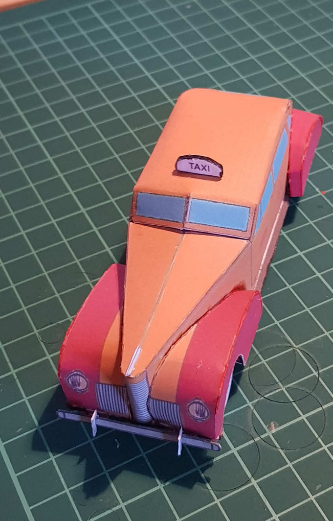 SP. Papel Modelismo: PaperCraft 1940 Nash Ambassador Taxi