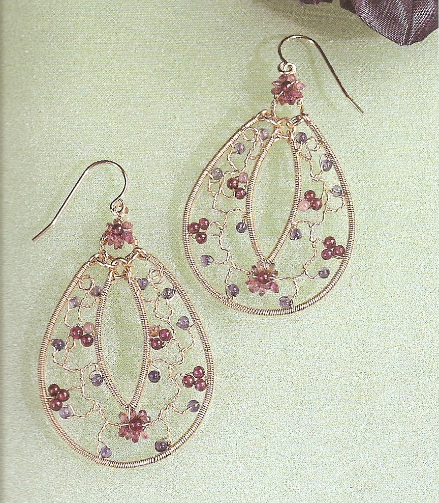 Book Review and Free Tutorials - A Bounty of Bead and Wire Earrings ...