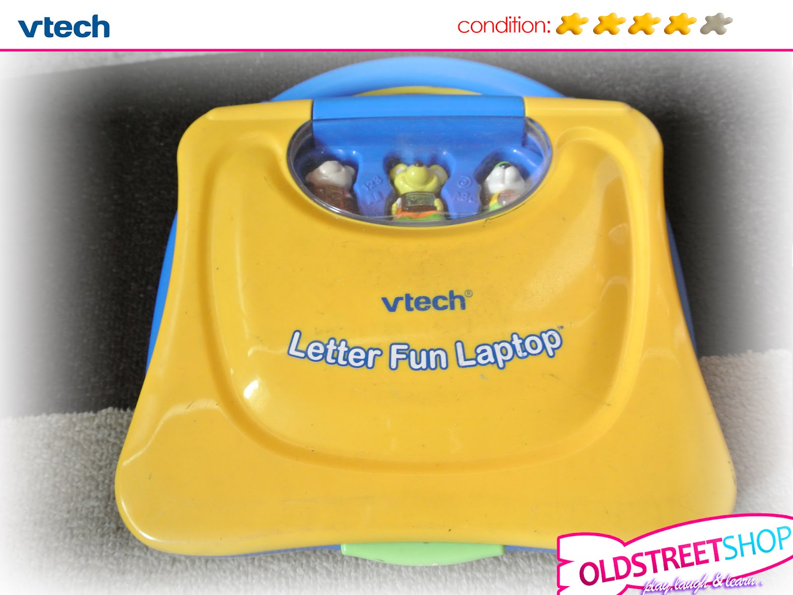 oldstreetshop: Vtech Letter Fun Laptop