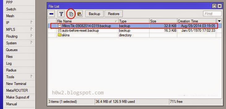 How To Backup Mikrotik Configuration Computer And Smartphone Tips Trick