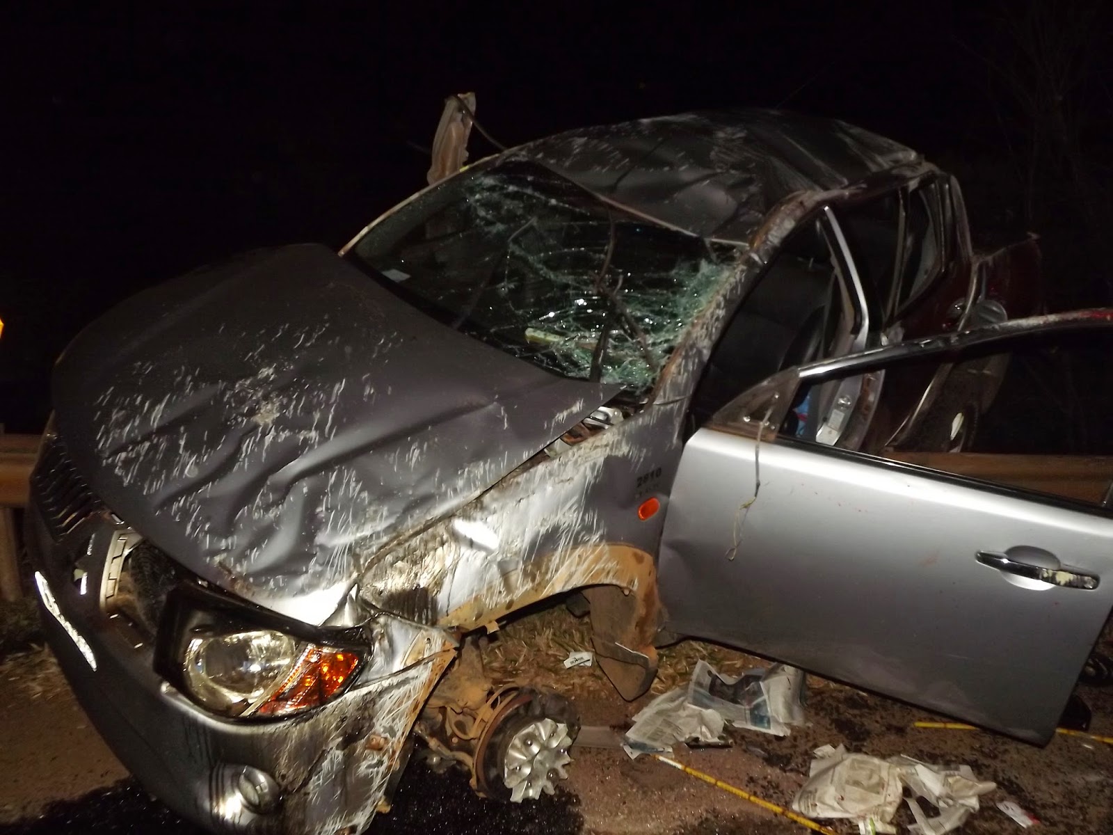 National Notícias : Trágico acidente na PR 090, deixa um morto e dois feridos