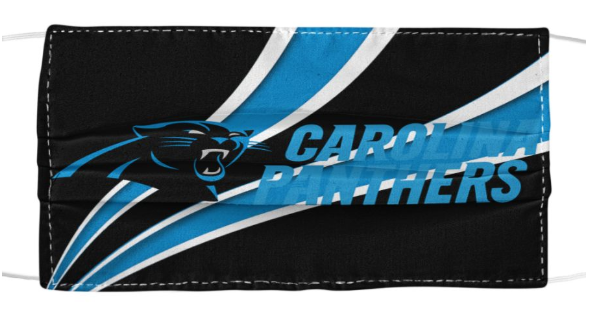 Cloth Face Mask - Fabric Face Mask: Carolina Panthers Cloth Face Mask
