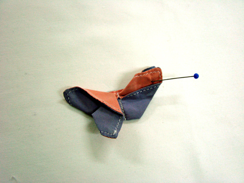 Tina's handicraft : Fabric origami butterfly