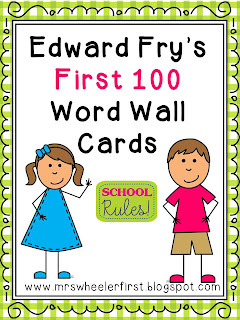 Mrs. Wheeler's First Grade Tidbits: The Beloved Word Wall!
