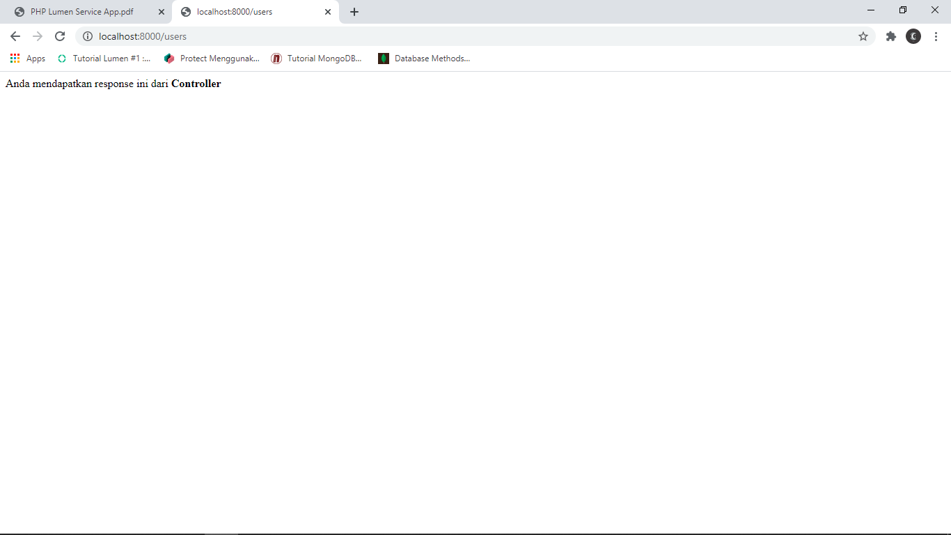 Tutorial Lumen PHP Framework | Routing, Middleware, dan Controller Tutorial Lumen PHP Framework | Routing, Middleware, dan Controller