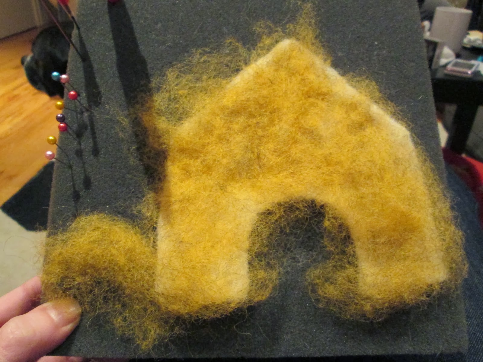 Soft and Malleable: Needle Felted House Tutorial: Part 3 - Adding color ...