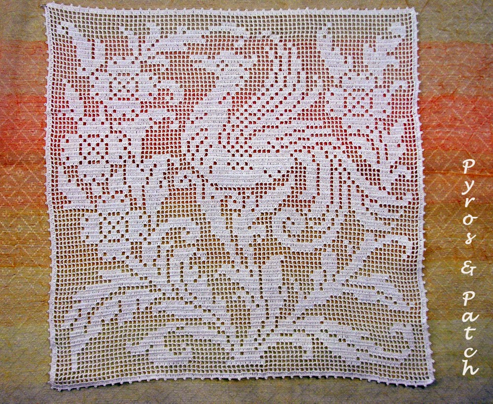 Pyros & Patch: Quadro a filet-uncinetto