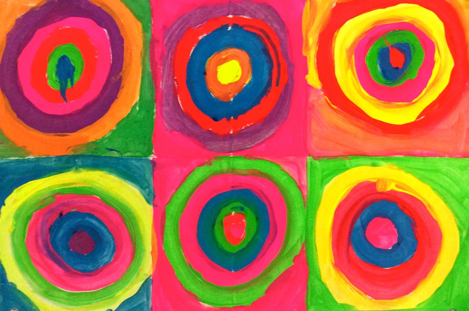 Ms. Curry's Art Room : 2nd Grade Kandinsky Circles
