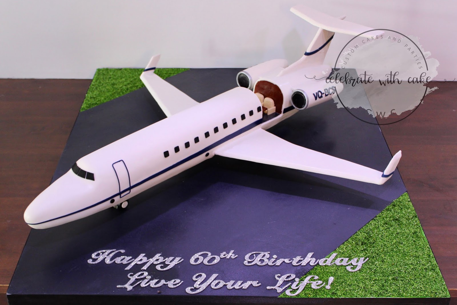 Celebrate with Cake!: 3D Sculpted Gulf Jet Cake