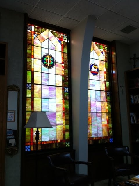 Musings of a Musical Preacher: My Stained Glass Office