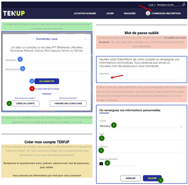 Ten'UP - Mode d'emploi